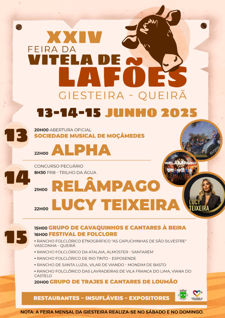 XXIV Feira da Vitela de Lafões regressa à Giesteira – Queirã de 13 a 15 ...